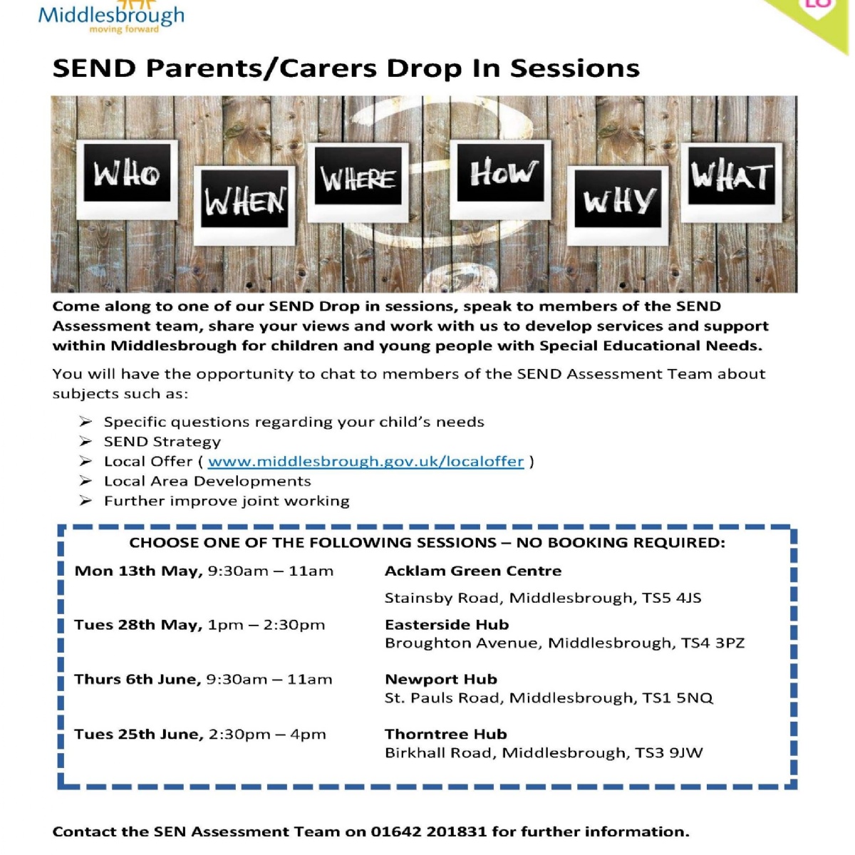Priory Woods School & Arts College - SEND Drop in Sessions